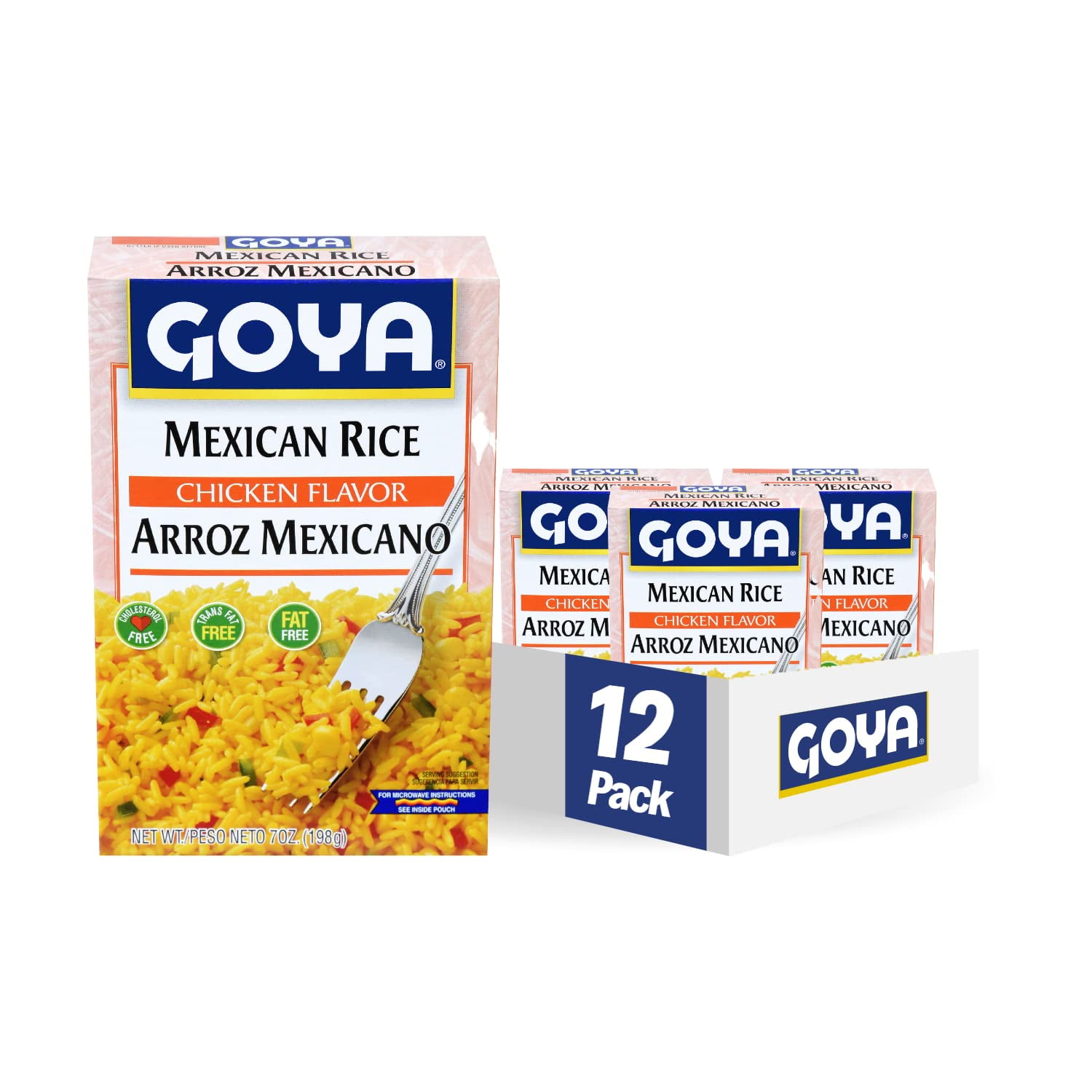 Pack of 2 - Goya Foods Mexican Rice Mix, Chicken Flavor, 7 Ounce (Pack Of 12) - Walmart.com