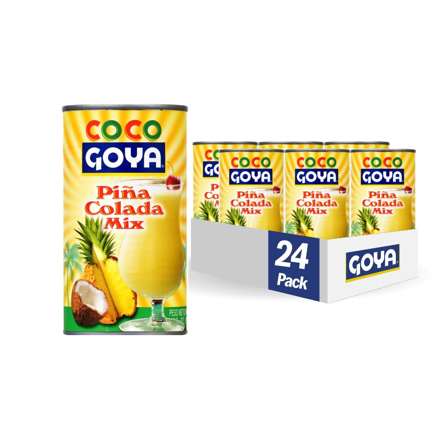 Pack of 2 - Goya Foods Piña Colada Mix, 12 Fl Oz (Pack Of 24) - Walmart.com