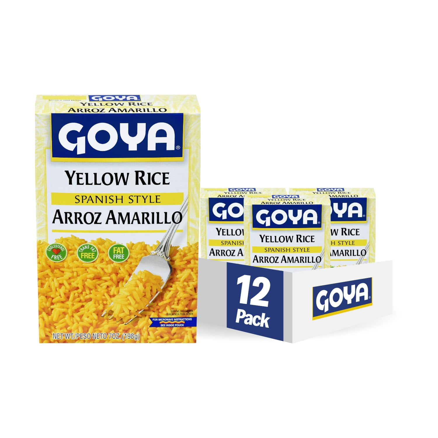Pack of 2 - Goya Foods Yellow Rice Mix, 7 Ounce (Pack Of 12) - Walmart.com