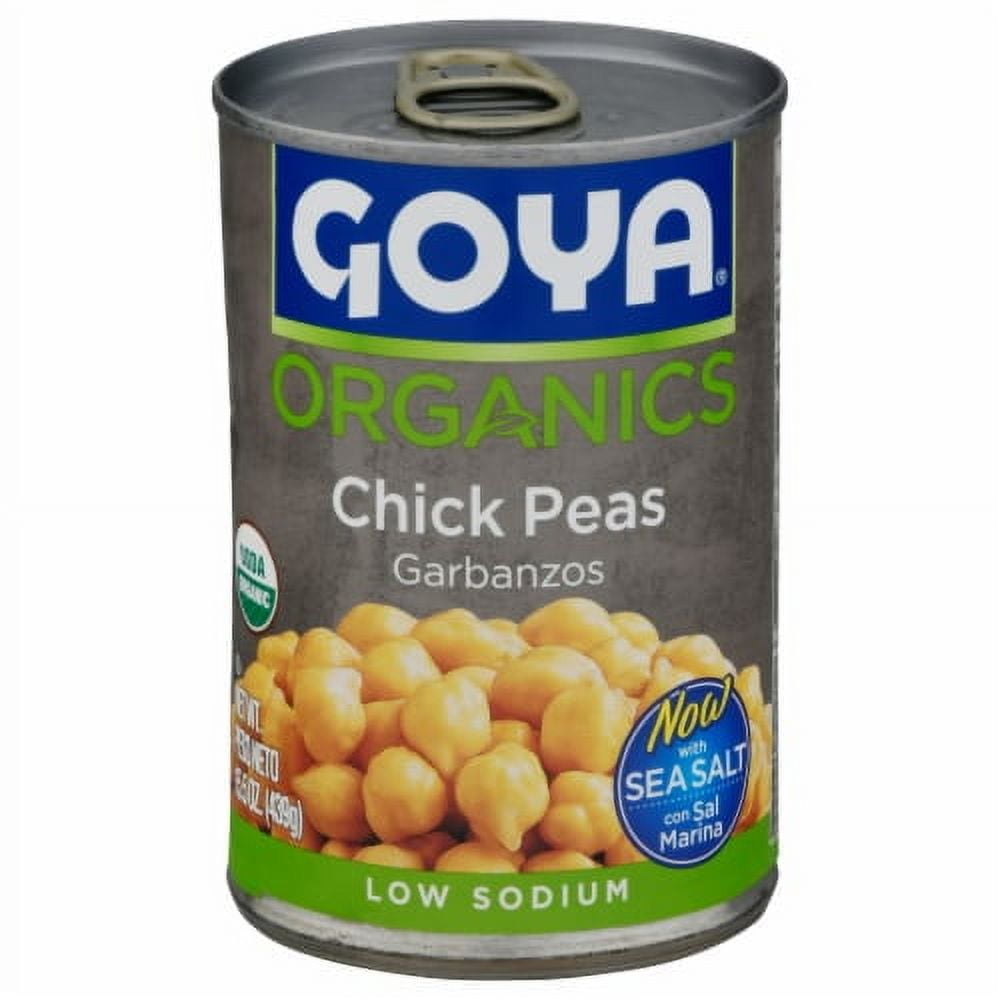 Pack of 2 - Goya Organic Chick Peas Garbanzos 15.5 oz - Walmart.com