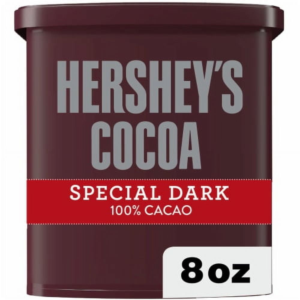 Hershey's Special Dark Dutched Cocoa Powder, Pack of 2, 8 oz Can Each ...