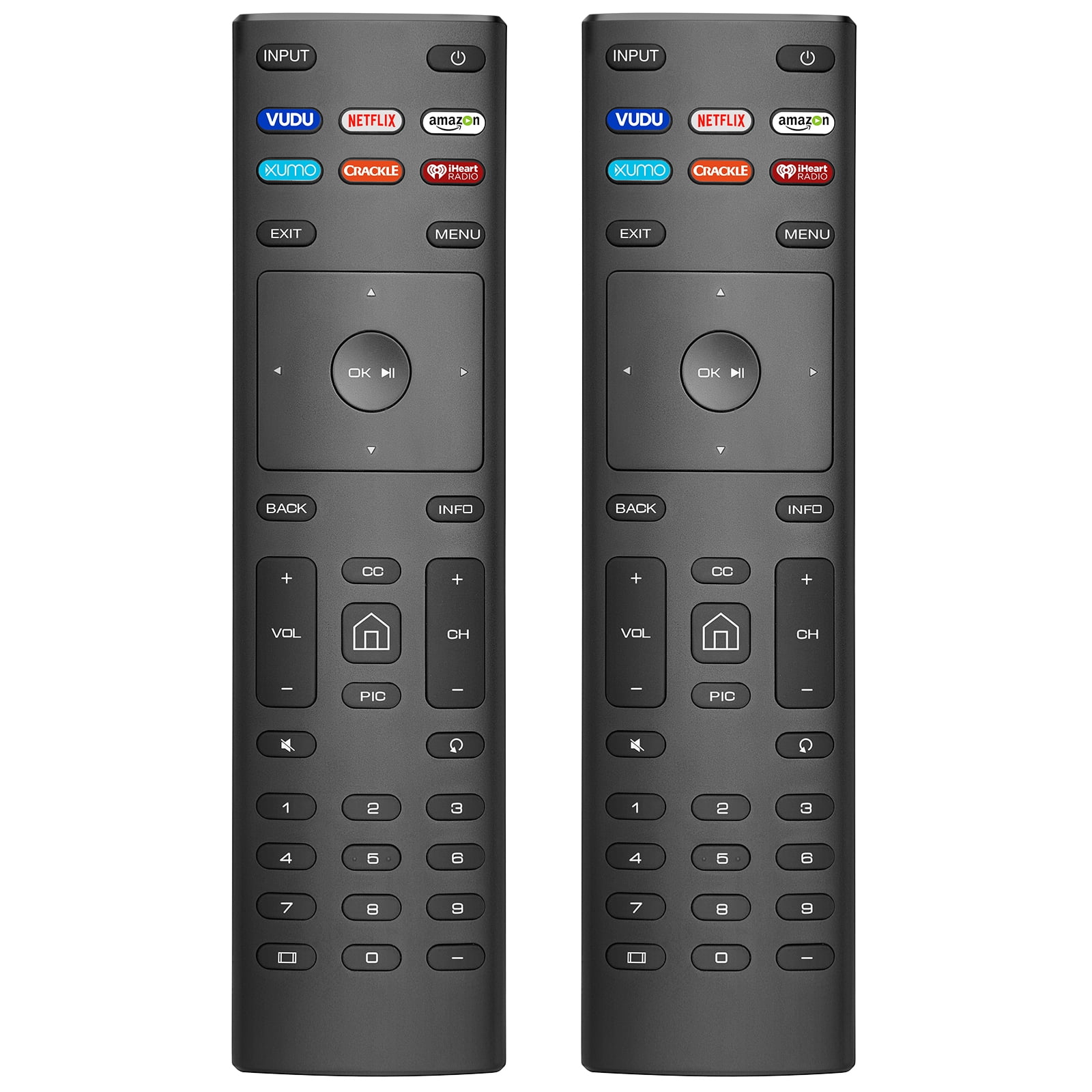 Pack Of 2 Universal Replacement Remote Control For Vizio Smart Tv