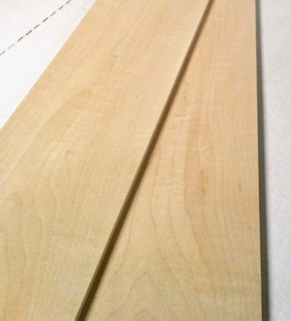 Pack of 2 Hard Maple 1/4" Thick, Up to 7" Wide, 24" Long. You Choose ...