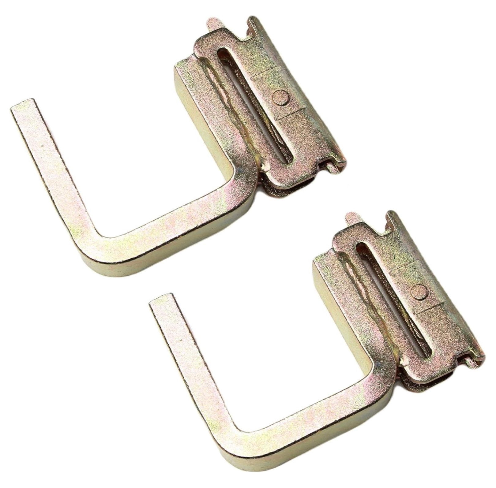 (Pack of 2) Heavy Duty E Track 2" Finger Square J Hook Fitting - 3/8 ...