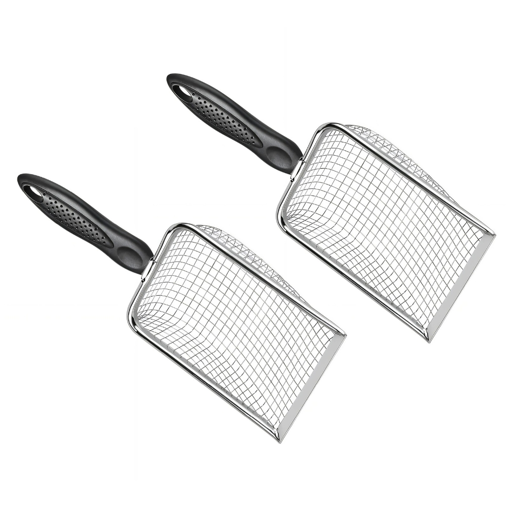 Pack of 2 Heavy Duty Metal Chicken Manures Shovels Stainless Steel Farm ...