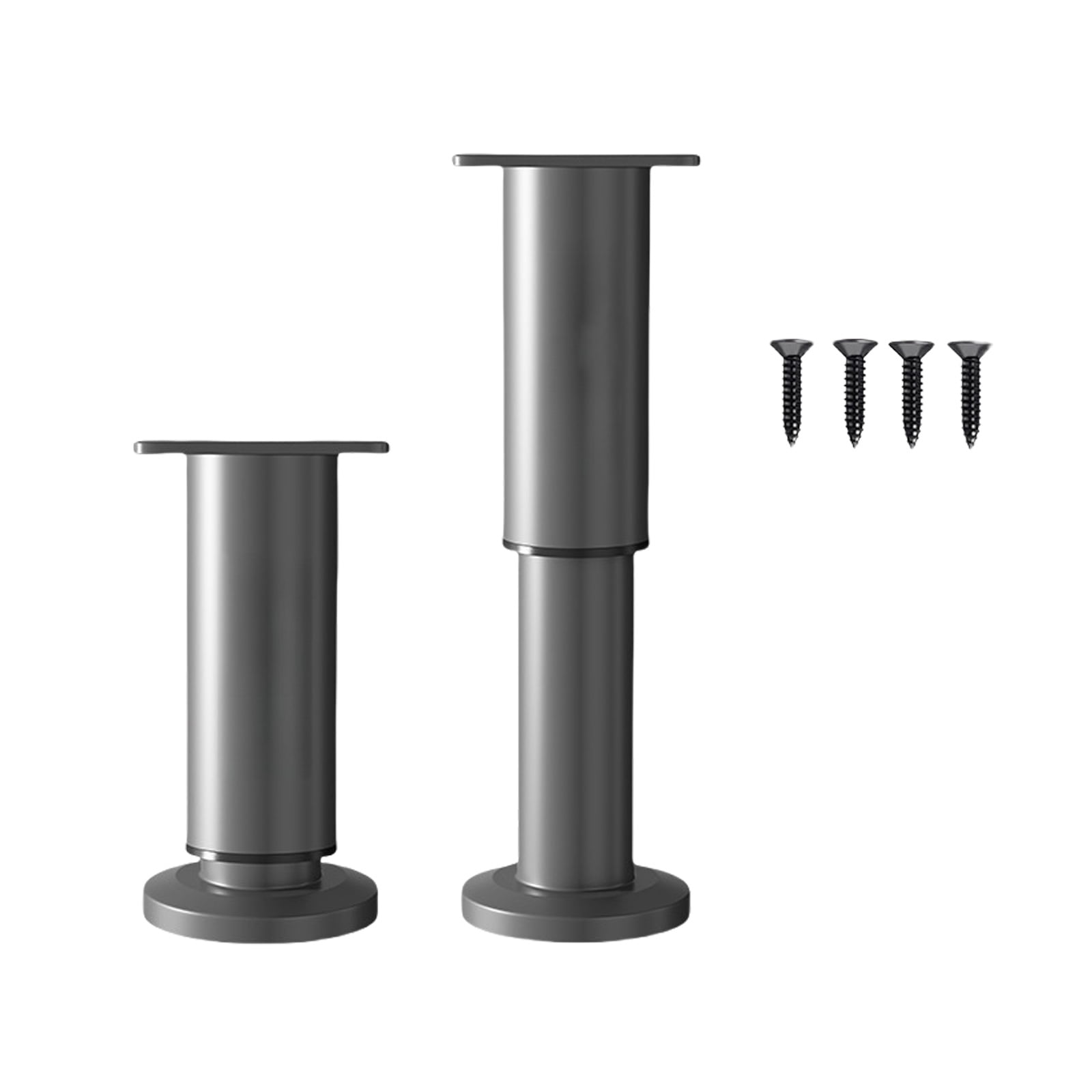 Pack of 2 Height Adjustable Furniture Legs with Anti Slip Protective ...