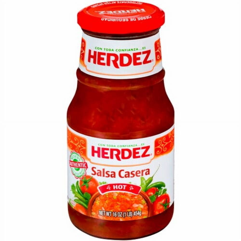 Pack of 2 - Herdez Salsa Casera Hot, 16 Oz. 16 oz Packaging May Vary ...