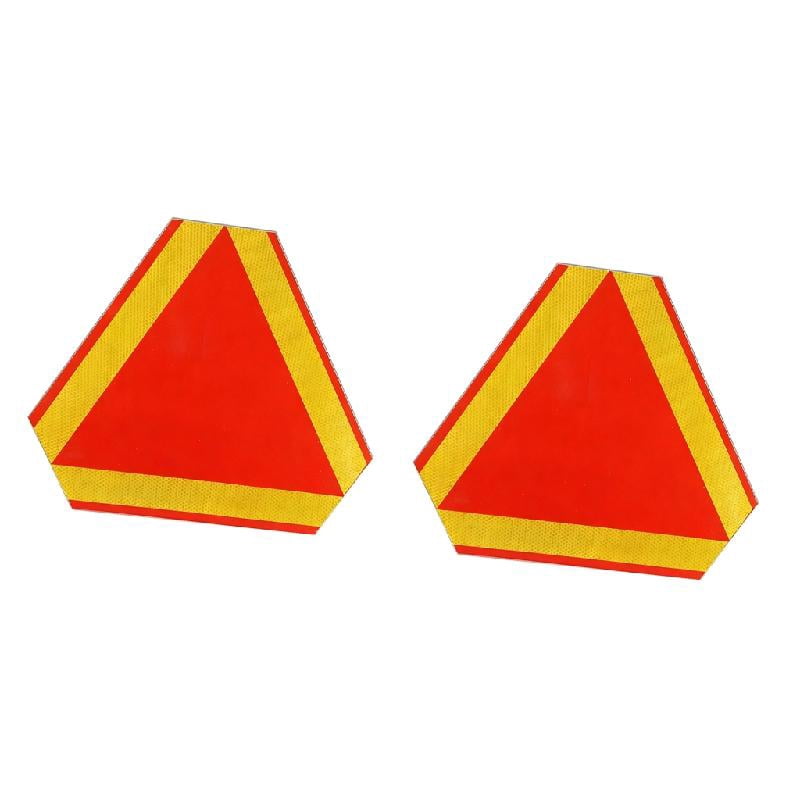 Pack of 2 High Aluminum Reflective Signs for Slow Moving Vehicles with ...
