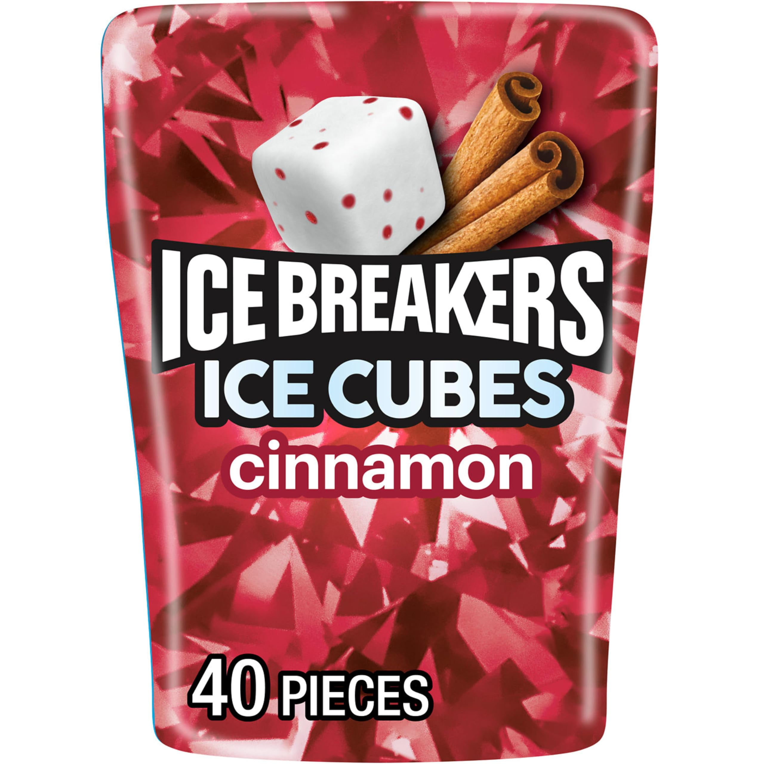 Pack of 2 - Ice Breakers Ice Cubes Cinnamon Sugar Free Chewing Gum ...