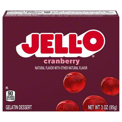 Pack of 2 - Jell-O Cranberry Gelatin Dessert Mix, 3 oz - Walmart.com