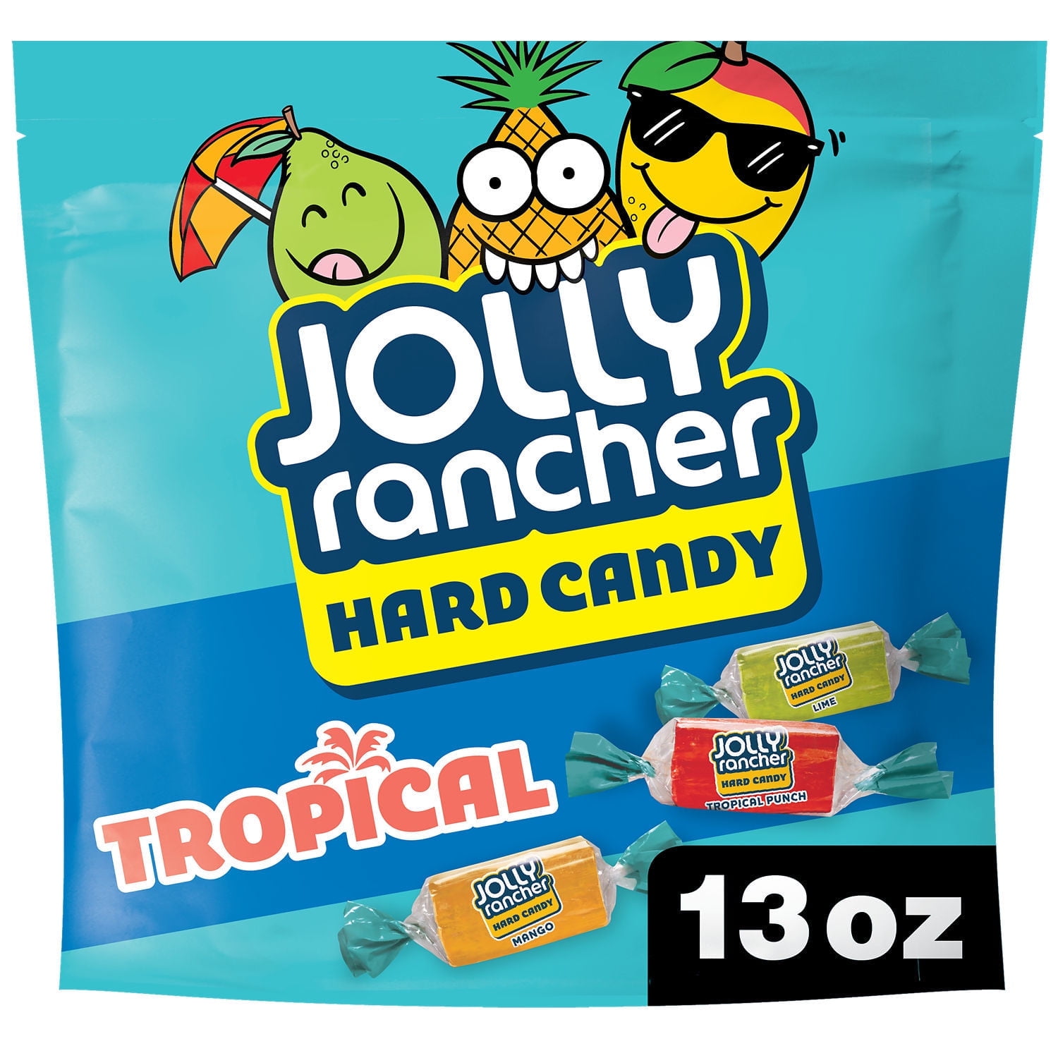 Pack of 2 Jolly Rancher Assorted Tropical Fruit Flavored Hard Candy ...