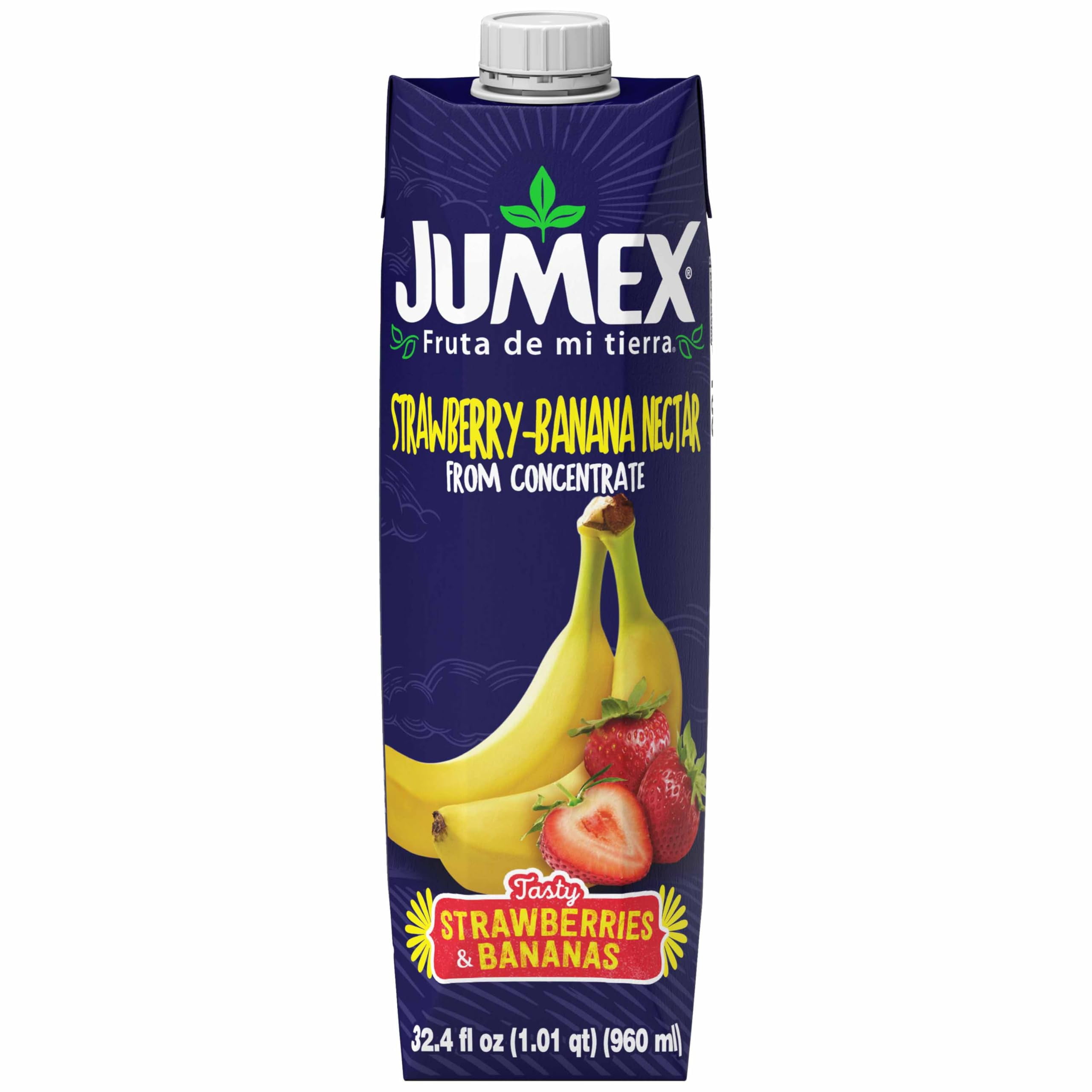 Jumex Strawberry-Banana Nectar, 32.4 Fl Oz, No High Fructose, Kid ...