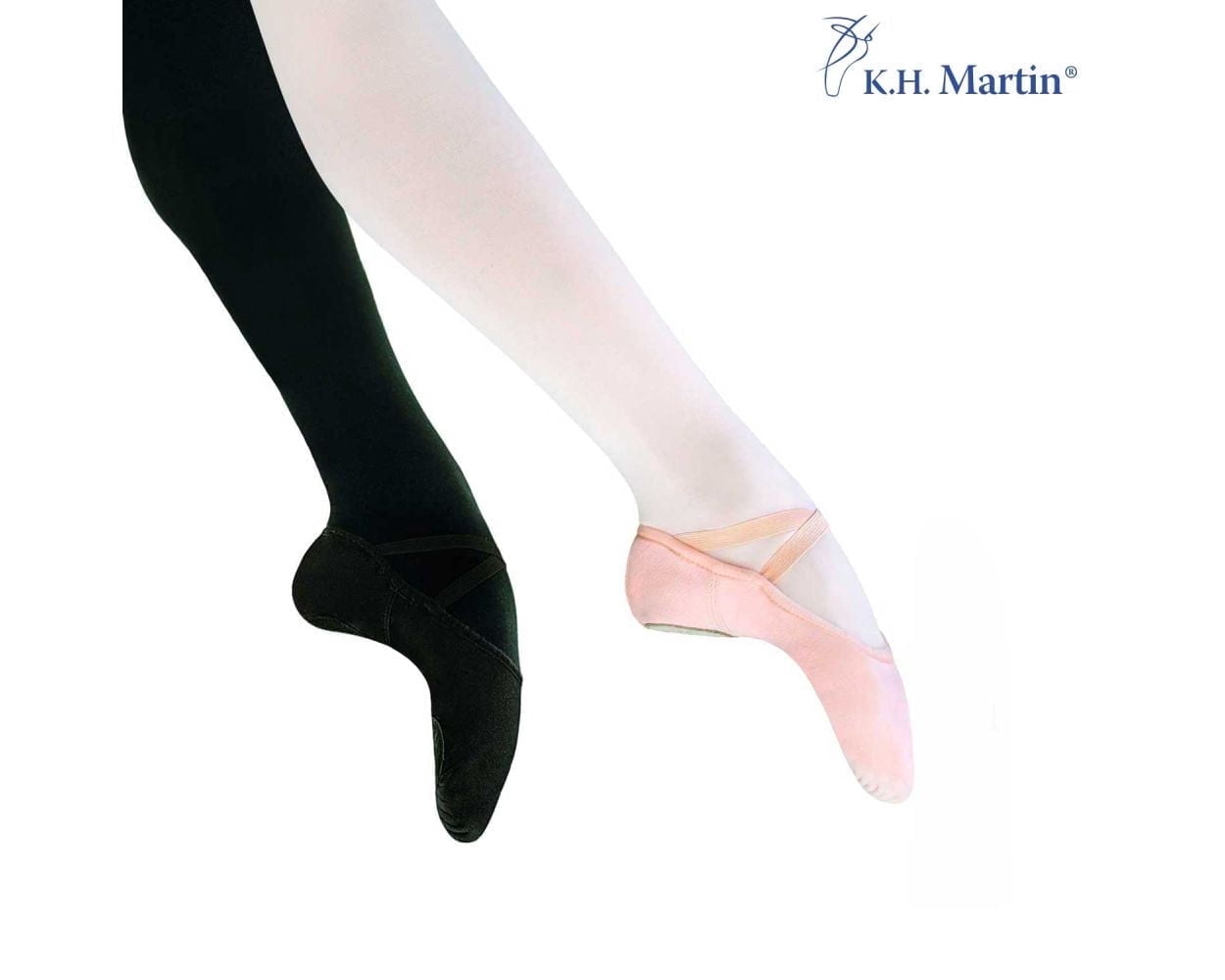 KHM soft ballet shoes STRETCH-ONE High-Cut with Leather sole, Light Tan ...