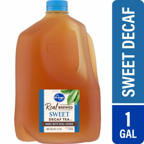 Pack of 2 - KR Real Brewed Decaffeinated Sweet Iced Tea Gallon 1 gal ...