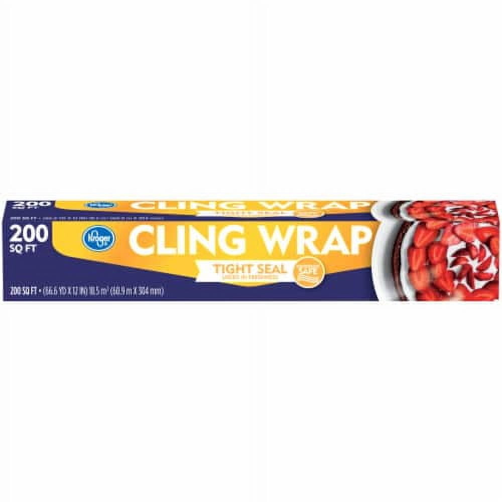 Pack of 2 - KR Tight Seal Cling Wrap 200 sq ft - Walmart.com