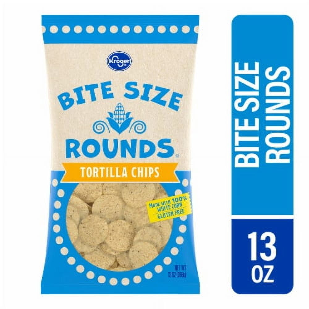Pack of 2 - KR White Corn Bite Size Rounds Tortilla Chips 13 oz ...
