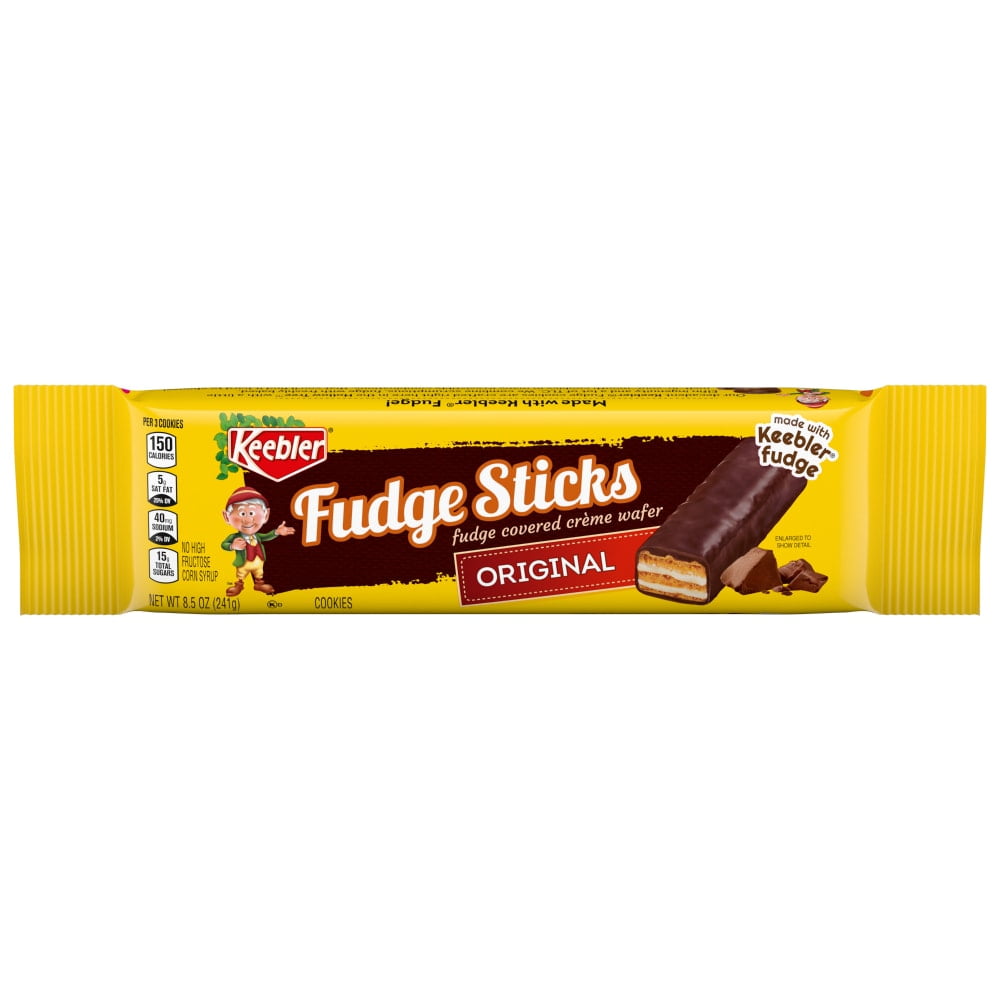 Pack of 2 Keebler Fudge Sticks Creme Wafers, 8.5 oz (Package May Vary ...