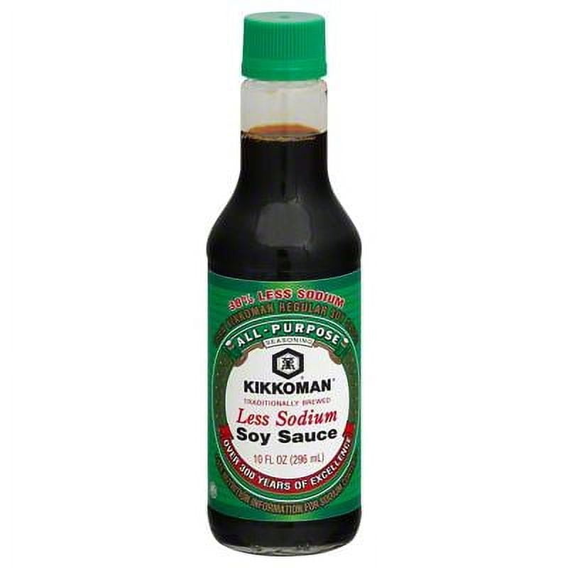 Pack of 2 - Kikkoman Less Sodium Soy Sauce, 10 oz - Walmart.com