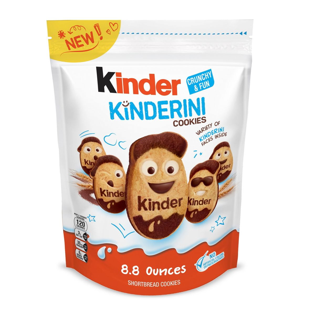 Kinderini Cookies 20ct Pouch 8.8oz - Pack of 2 - Walmart.com