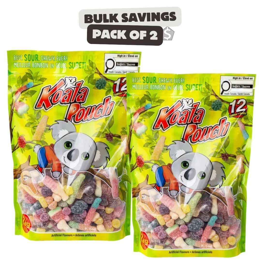 Pack of 2 - Koala Pouch Sour Gummies (1 kg) each - Walmart.com