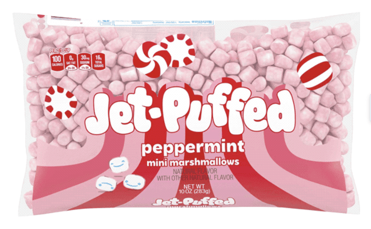 Pack of 2 Kraft Jet Puffed Marshmallows Peppermint 10 oz - Walmart.com