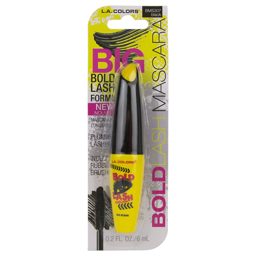 Pack of 2 - L.A. Colors Mini Bold Mascara , Black Cbms307 Packaging May ...