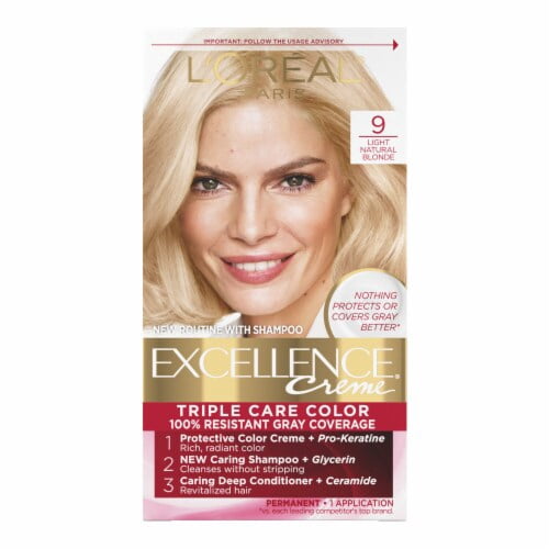 Pack of 2 - L'Oreal Paris Excellence Permanent Hair Color with Triple ...