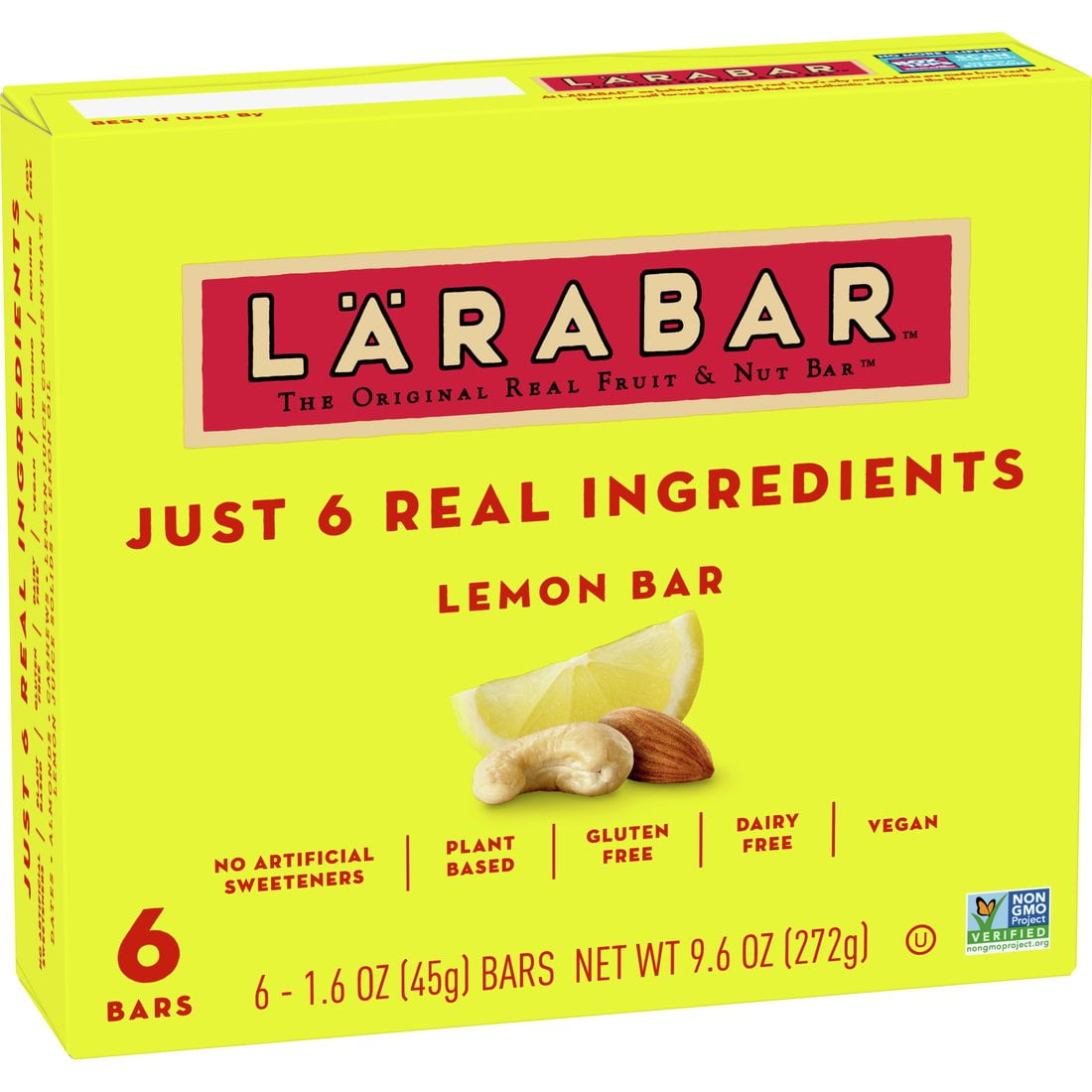 Pack of 2 LÄRABAR Fruit & Nut Snack Bars - Lemon Bar, 6 ct (Package May ...