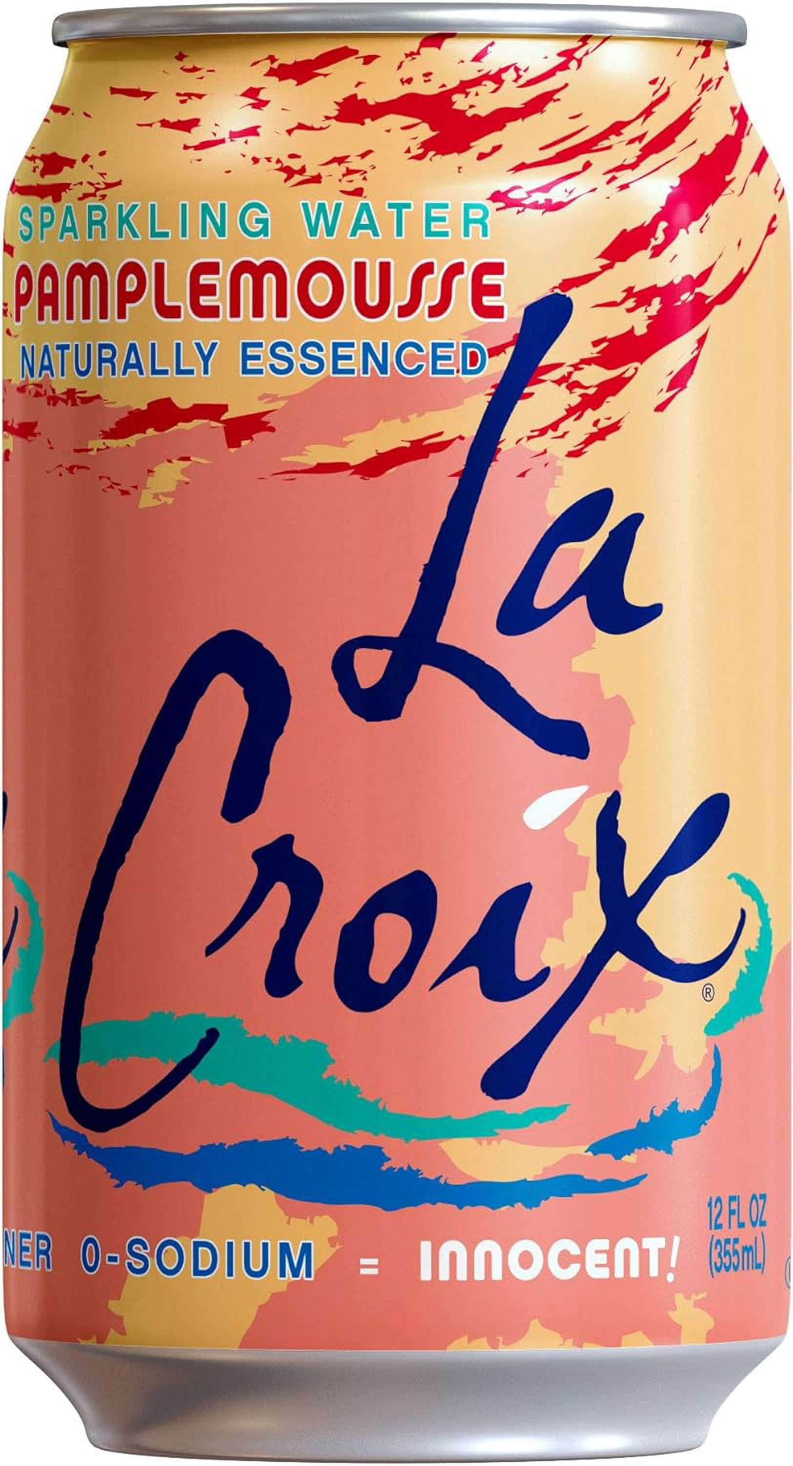 Pack of 2, La Croix Pamplemousse (Grapefruit) Sparkling Water, 144 fl oz - Walmart.com