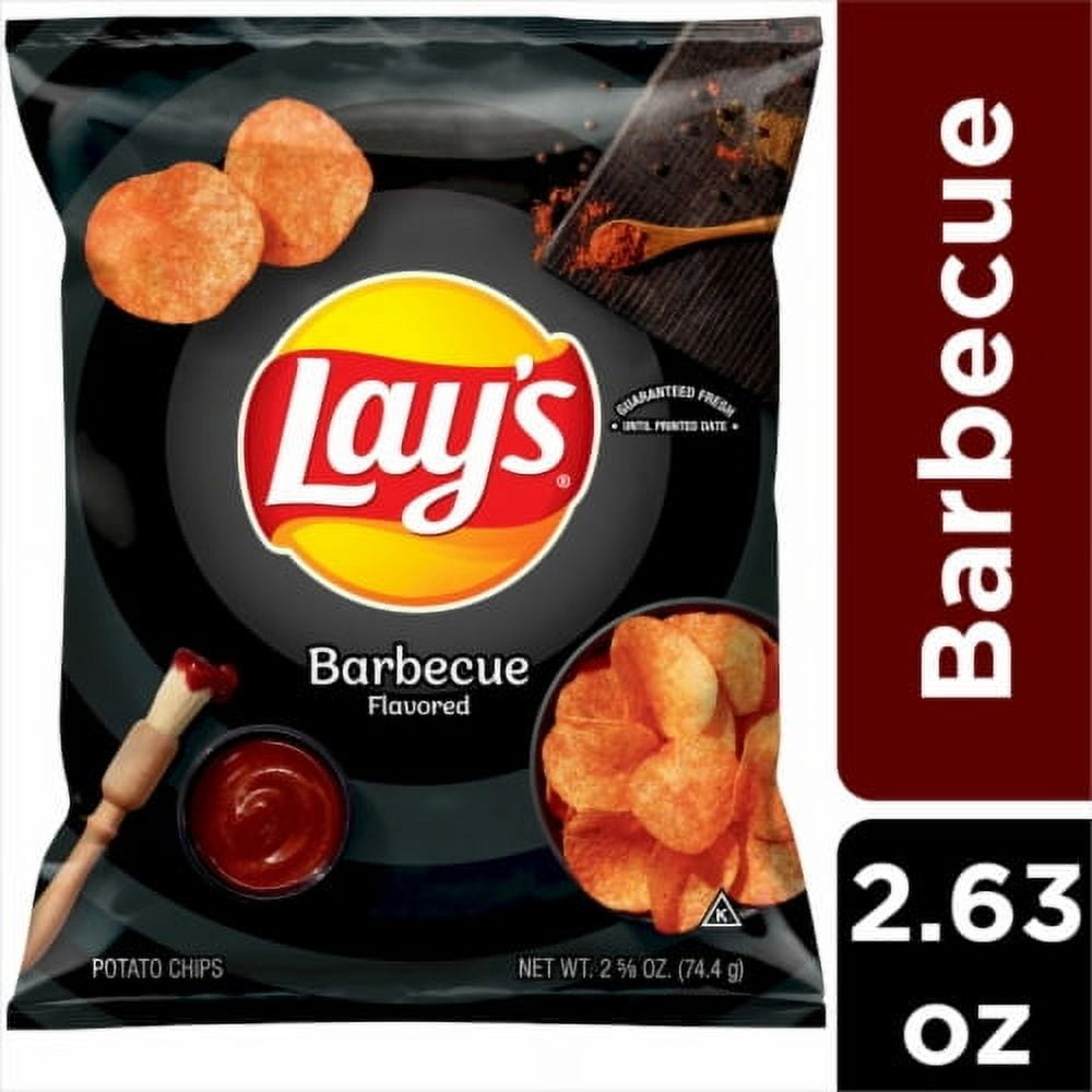 Pack of 2 - Lay's Barbecue Potato Chips 2.63 oz - Walmart.com