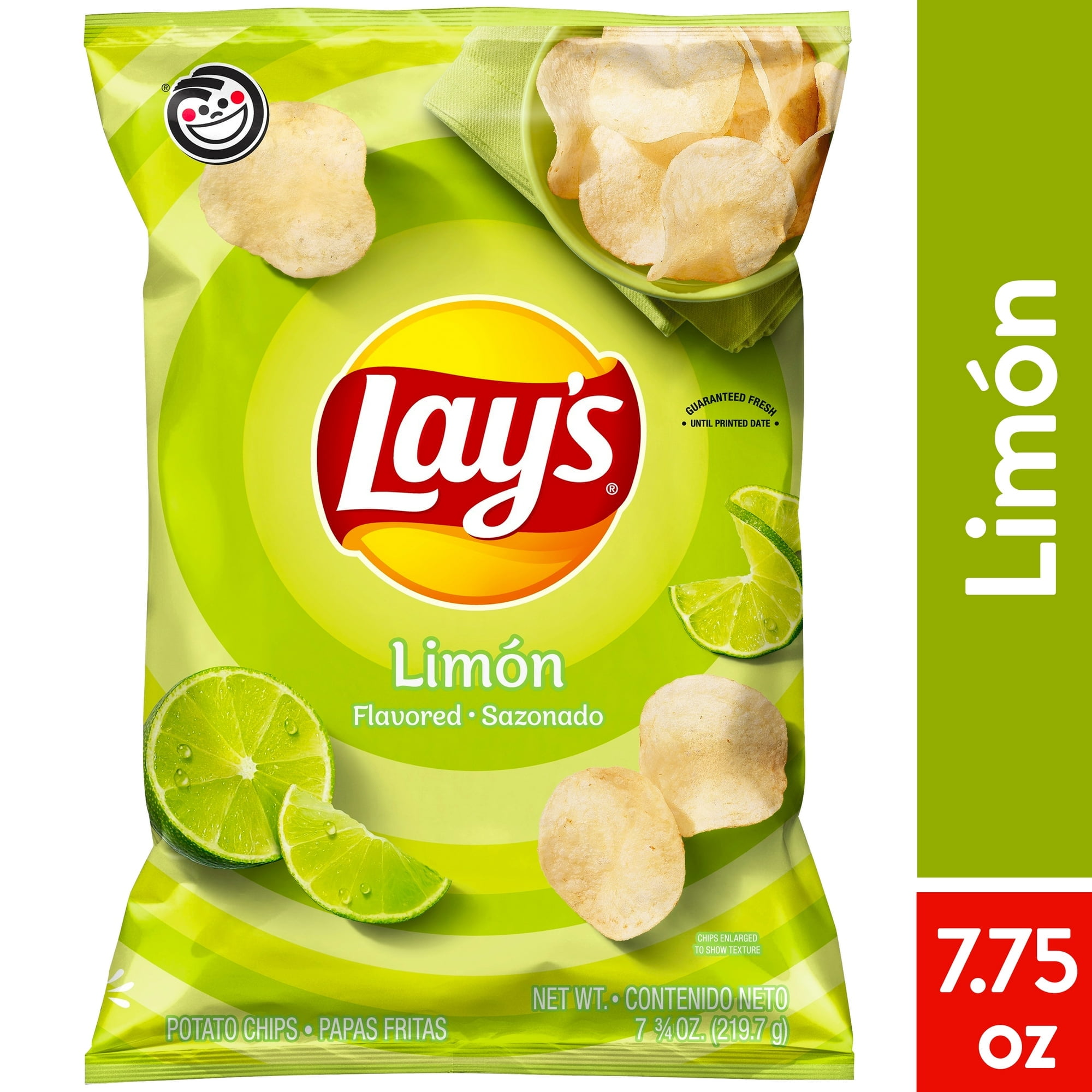 Pack of 2 Lay's Potato Chips, Limon Flavor, 7.75 oz Bag - Walmart.com