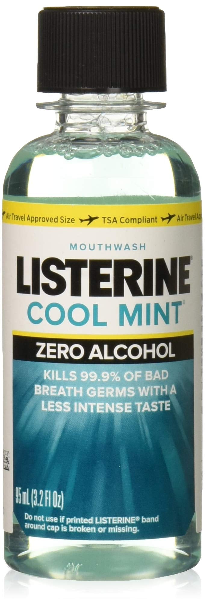 Pack of 2 - Listerine Cool Mint Zero Alcohol Mouthwash, 3.2 Oz (Pack Of ...