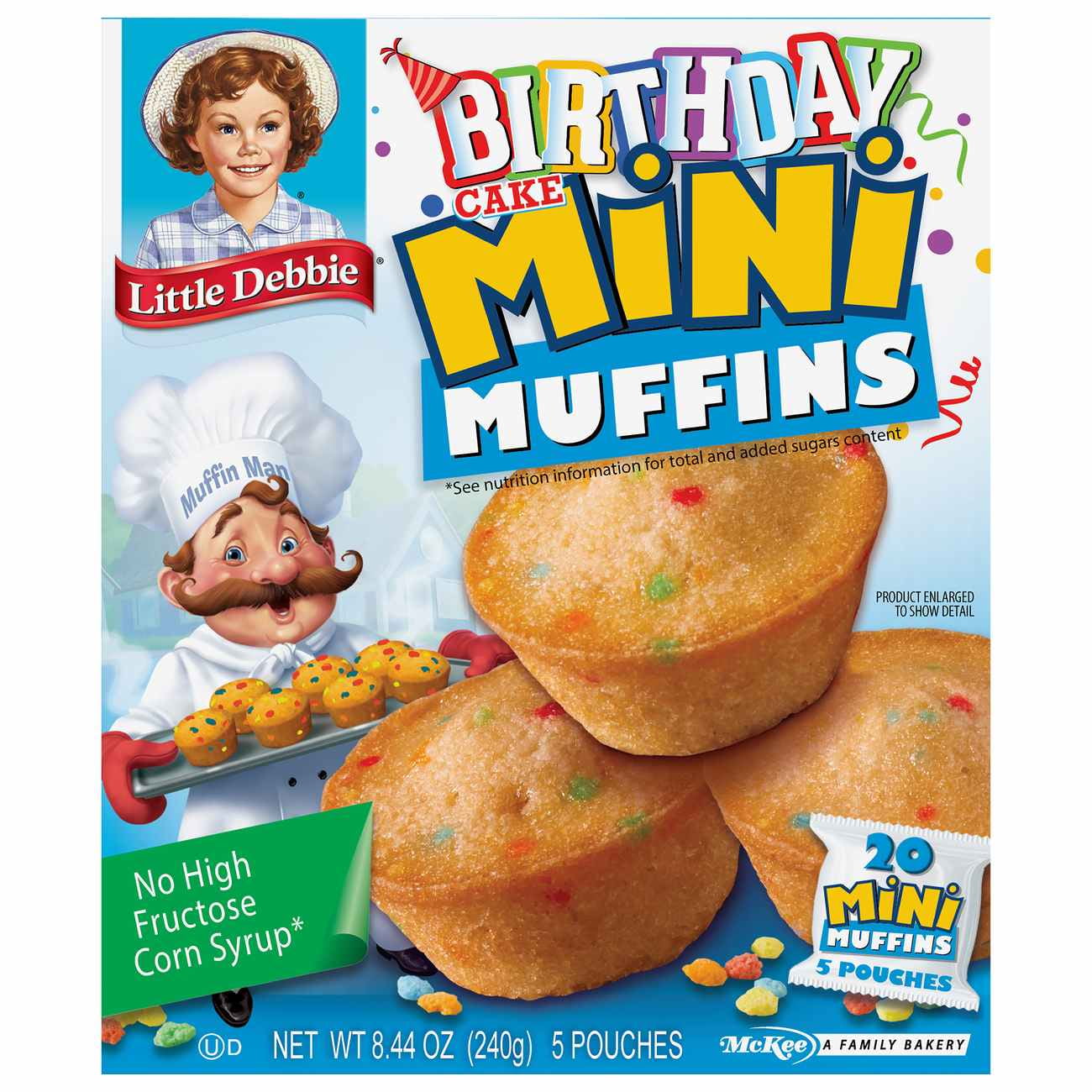 Pack of 2 - Little Debbie Birthday Cake Mini Muffins 5 ct - Walmart.com