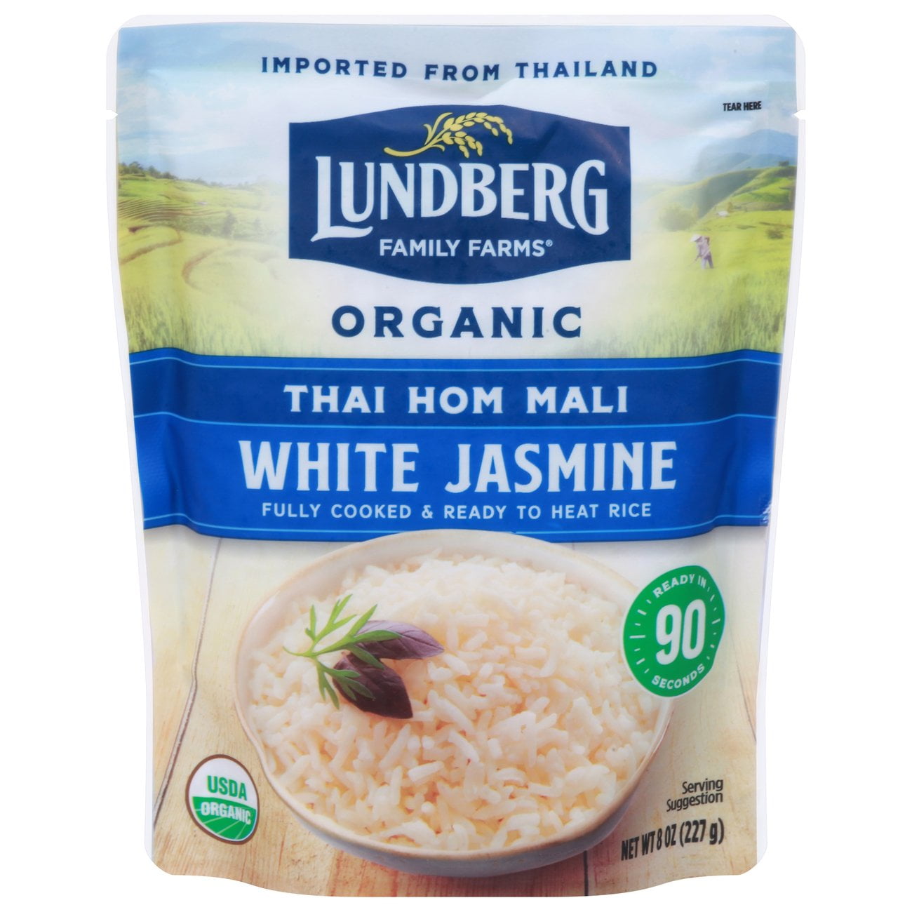 Pack of 2 Lundberg Family Farms Organic White Thai Hom Mali Jasmine ...