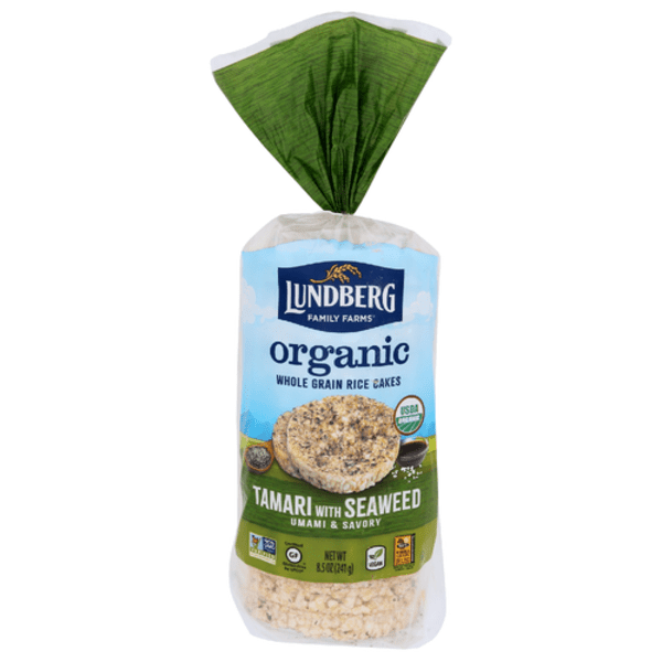 Pack of 2 - Lundberg Organic Tamari Seaweed Rice Cakes 8.5 oz - Walmart.com