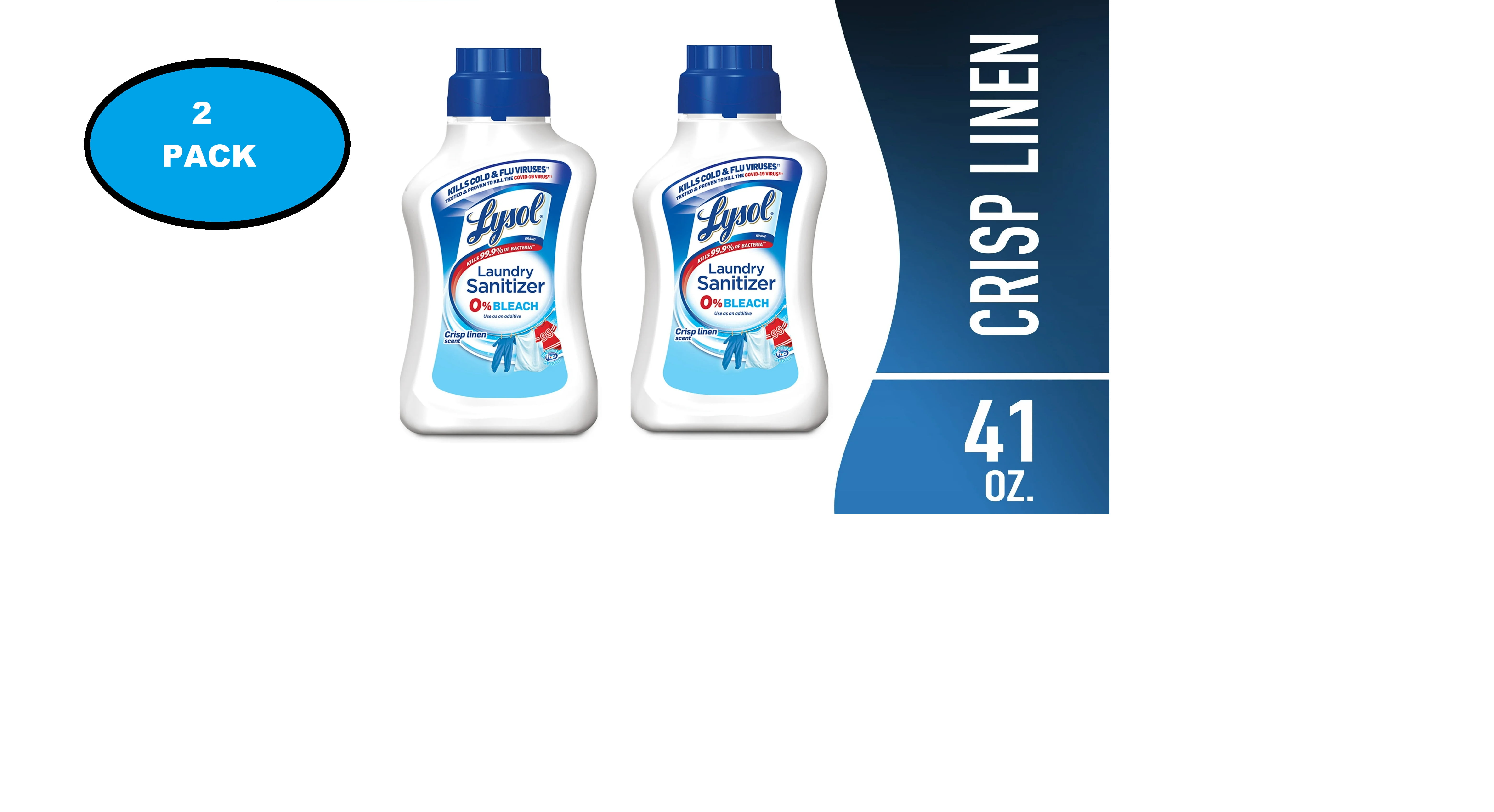 ( Pack of 2 ) Lysol® Laundry Sanitizer Additive, 0% Bleach, Crisp Linen ...