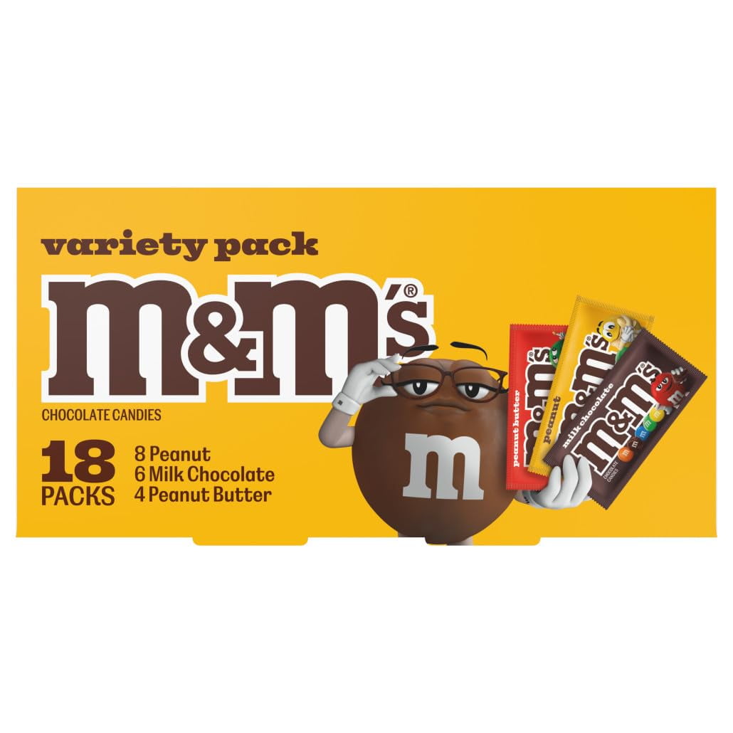 Pack of 2 - M&Ms Peanut, Peanut Butter & Milk Chocolate Variety Pack ...