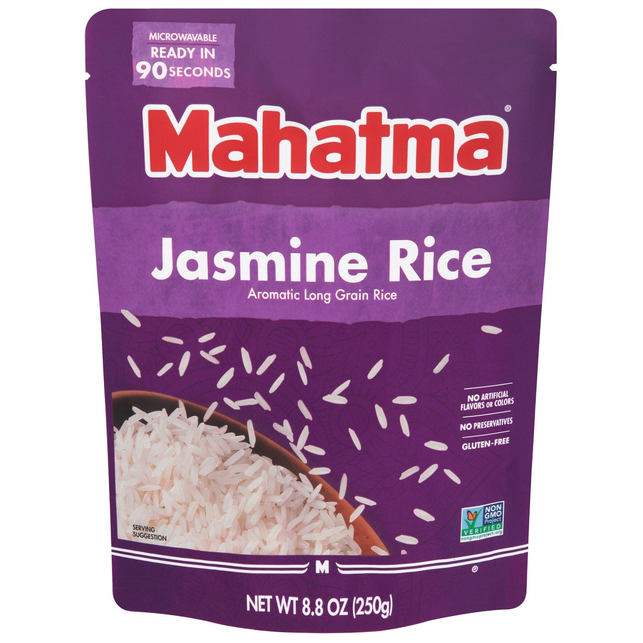 Pack of 2 Mahatma Jasmine Aromatic Long Grain Rice, 8.8 oz (Package May ...