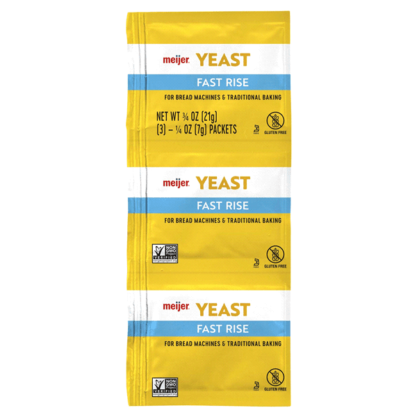 Pack of 2 Meijer Fast Rising High Active Yeast, .75 oz - Walmart.com