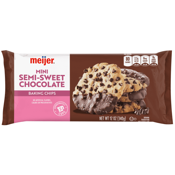 Pack of 2 Meijer Mini Semi-Sweet Chocolate Baking 12 Oz - Walmart.com