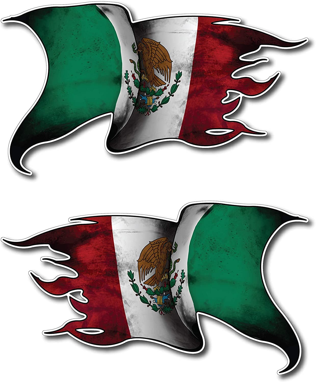 Pack of 2 Mexico Mexican Pride Country Flag Window Decal Bumper Sticker Car Truck SUV - Walmart.com