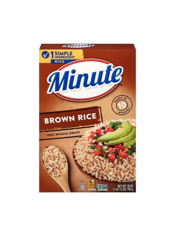 Pack of 2 Minute Instant Brown Rice, 100 Percent Whole Grain Rice, 28 ...