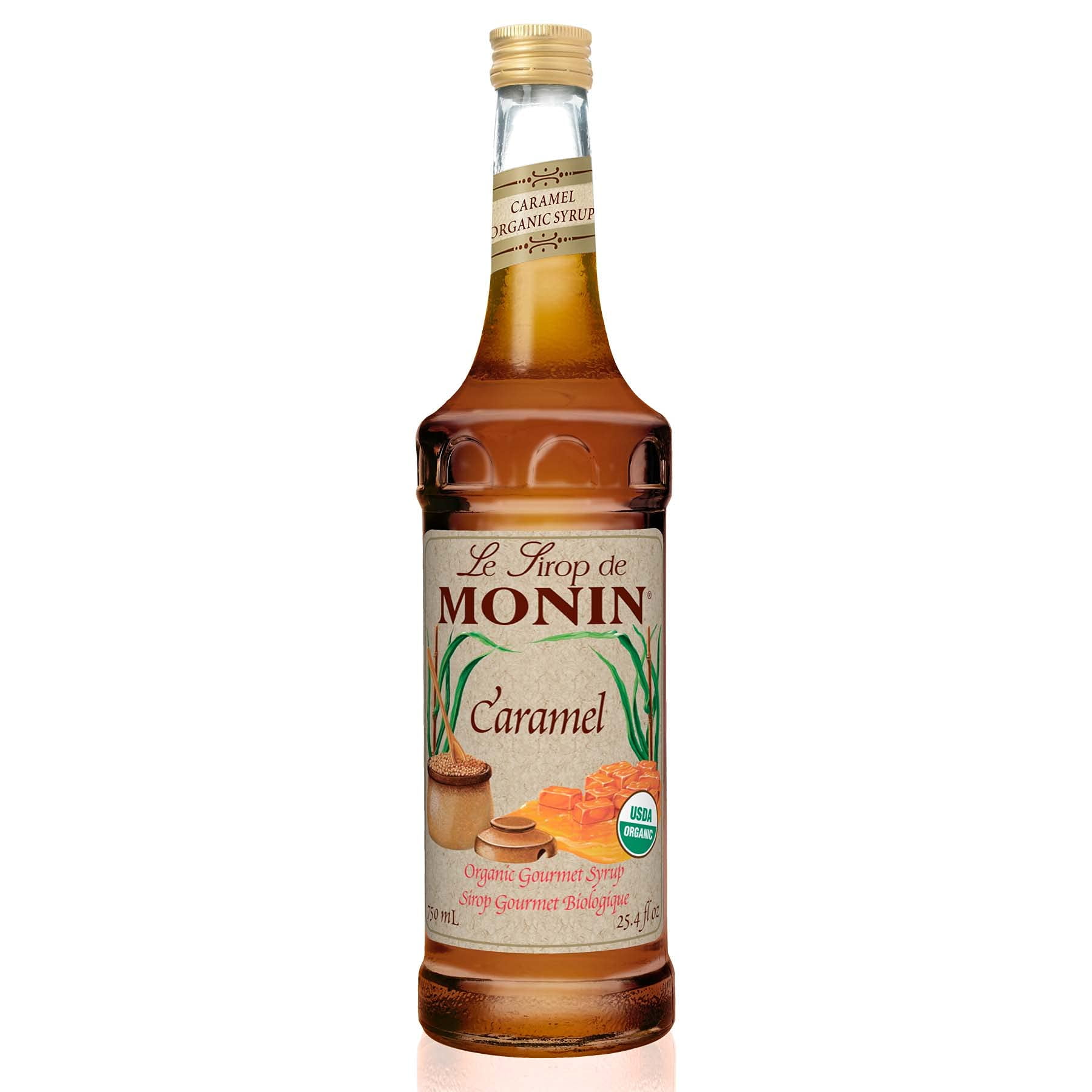 Pack of 2 - Monin Organic Syrup Caramel - Single Bottle - Walmart.com