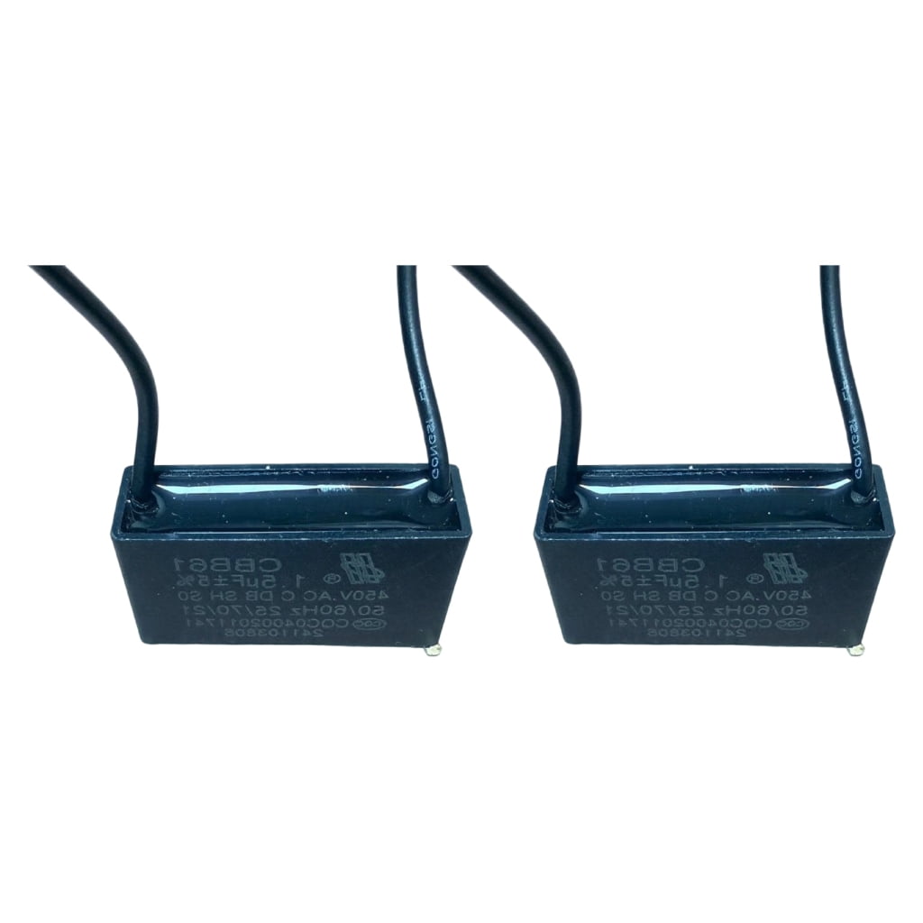 Pack of 2 Motor Start Capacitors for Electric Fan Motors Plastic ...