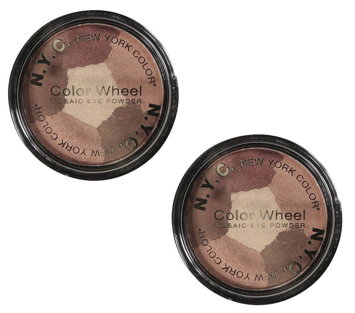 Pack of 2 N.Y.C. Color Wheel Mosaic Eye Powder, Brown Eyed Girl 823B ...