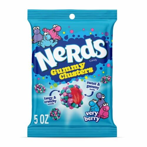 Pack of 2 - NERDS Gummy Clusters Very Berry Crunchy And Gummy Candy Bag ...