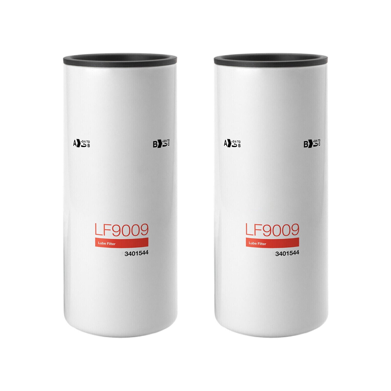 (Pack of 2) NEW Oil Filter LF9009, for Cummins Engine 3401544 - Walmart.com
