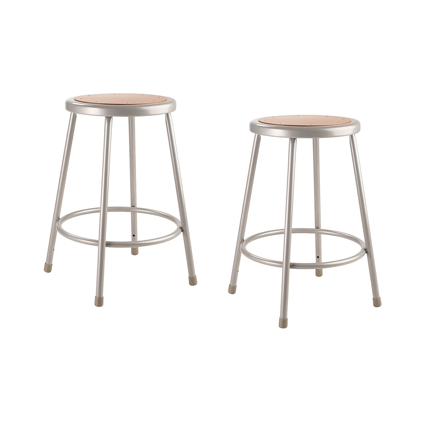 (Pack of 2) NPS 24" Heavy Duty Steel Stool, Grey - Walmart.com