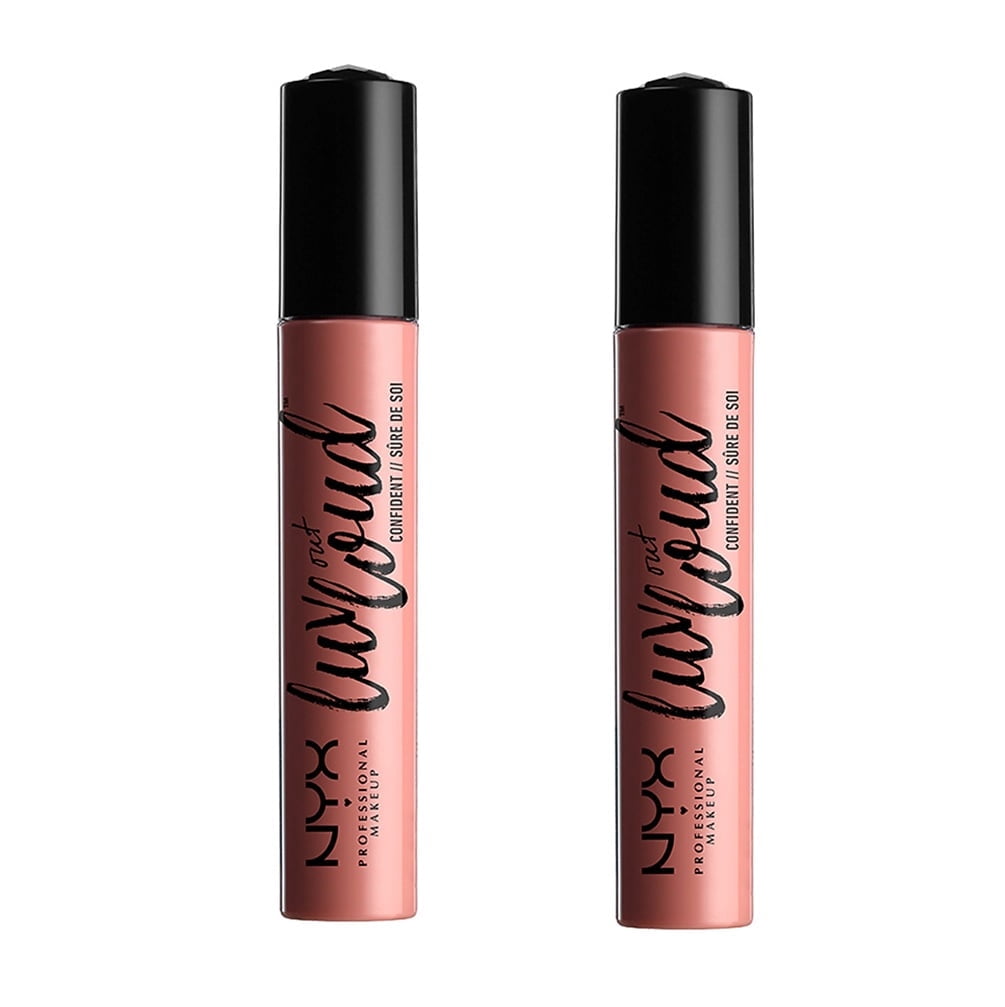 Pack of 2 NYX Luv Out Loud Cream Lipstick, Confident LOL06 - Walmart.com