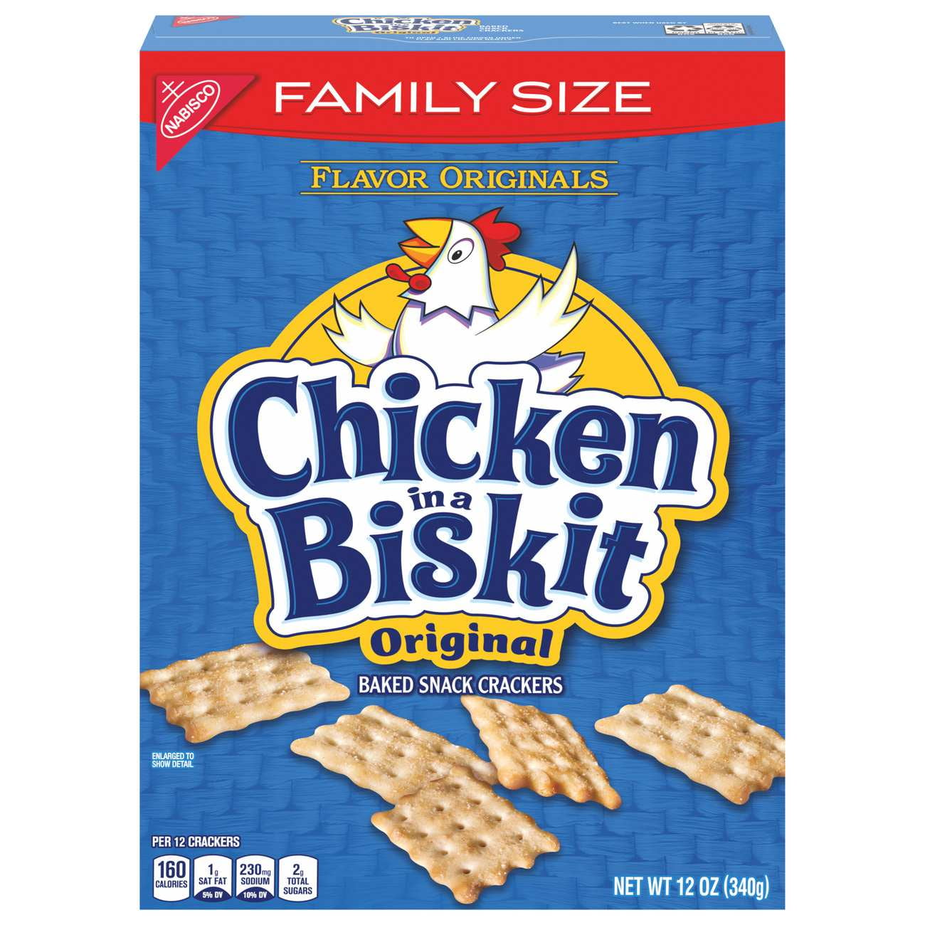Pack of 2 - Nabisco Chicken in a Biskit Original Baked Snack Crackers ...